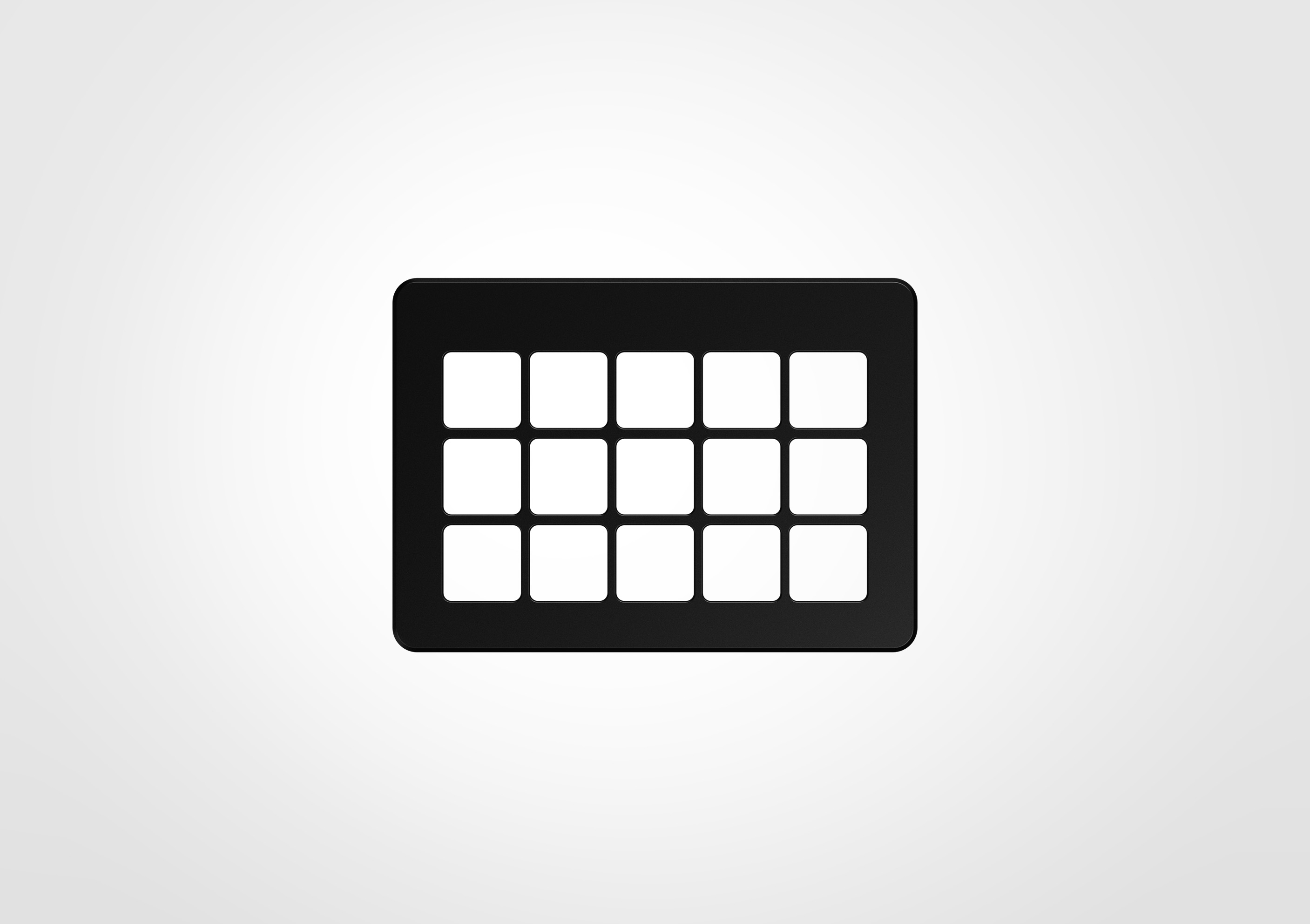 Stream Deck Scissor Keys Face Plate Plain Elgato